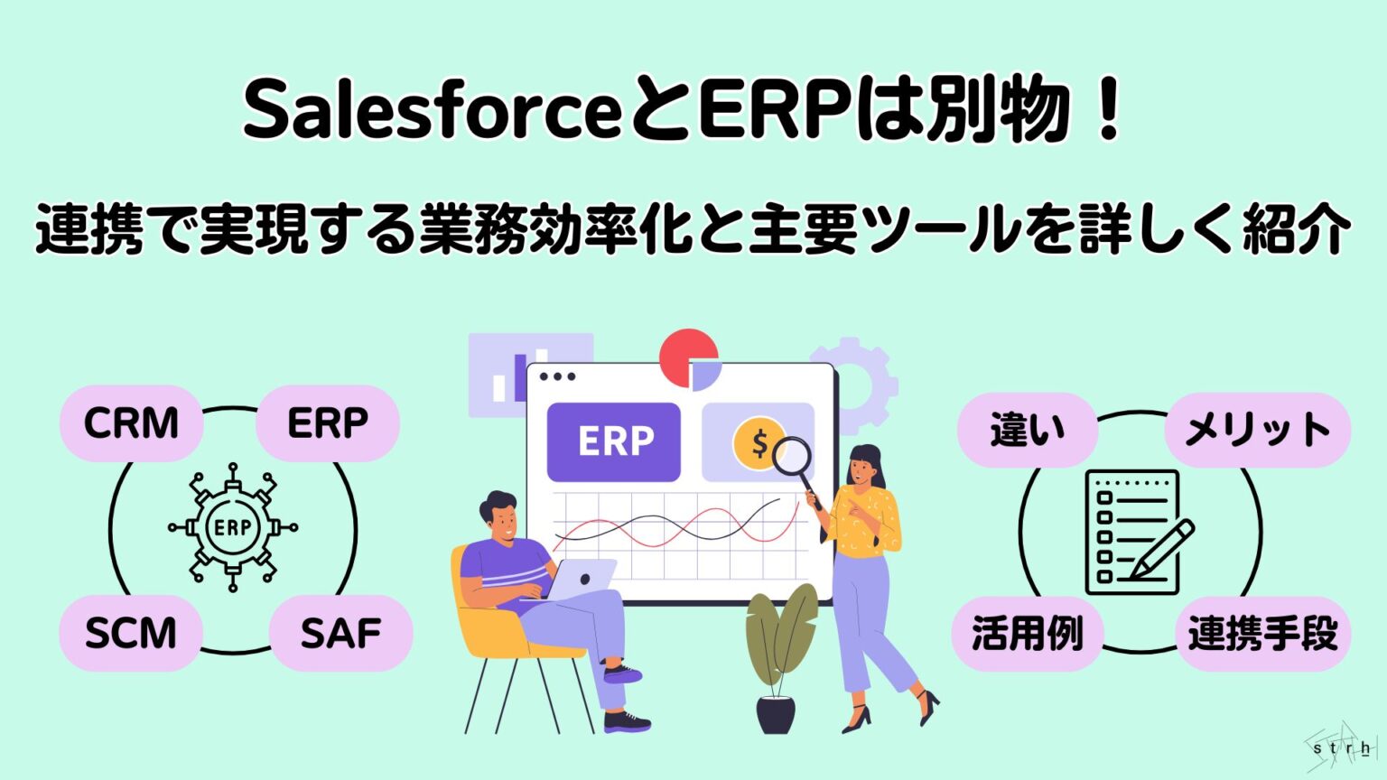 SalesforceとERPはどう違う？業務効率化を実現する連携パターンと選び方を紹介 | Strh株式会社(ストラ)